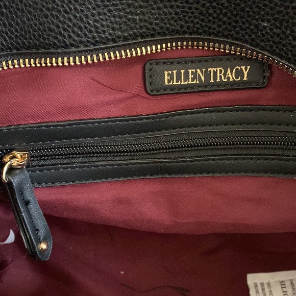 Ellen Tracy | Bags | Ellen Tracy Black Pebble Grain Handbag New With ...